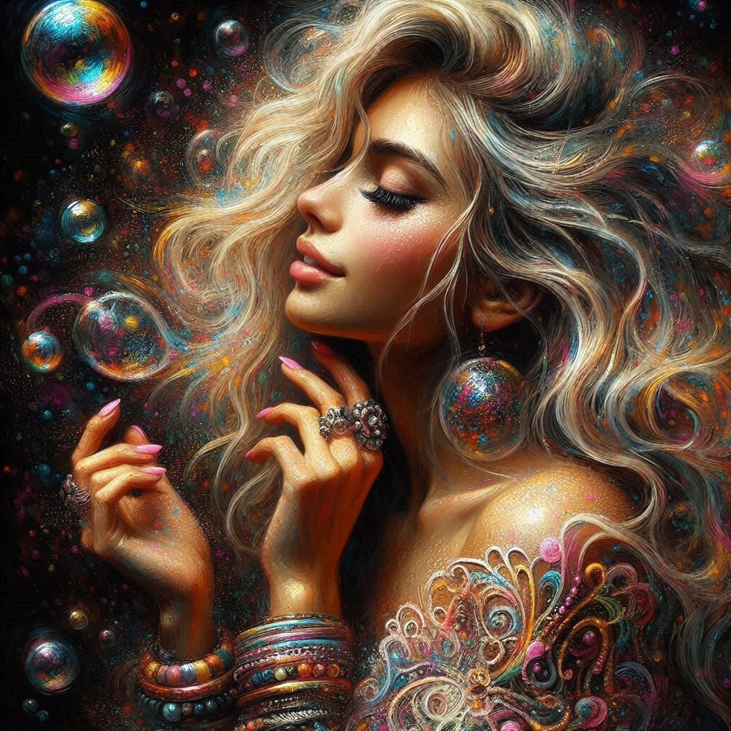 bubbles, bangles and bracelets - AI Generated Artwork - NightCafe Creator