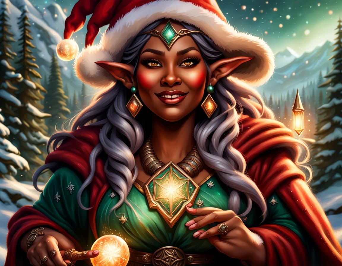 Christmas Elf Lady - AI Generated Artwork - NightCafe Creator