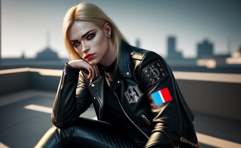 Leather jacket, leather pants, military black boots, black metal, heavy ...