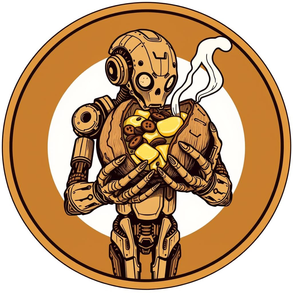 Biomechanical Woodcut Logo Featuring Replicon with... - AI Art