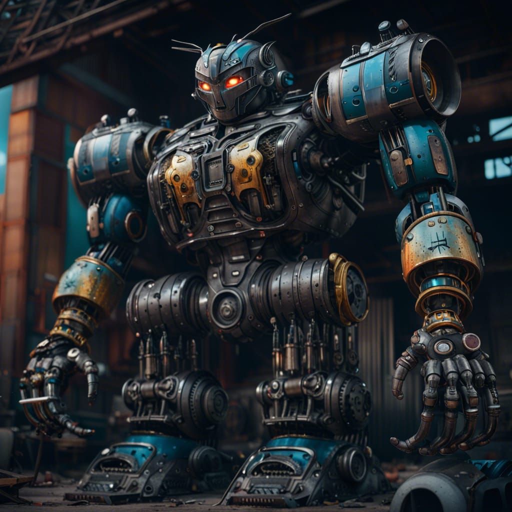 Mighty Mech - AI Generated Artwork - NightCafe Creator