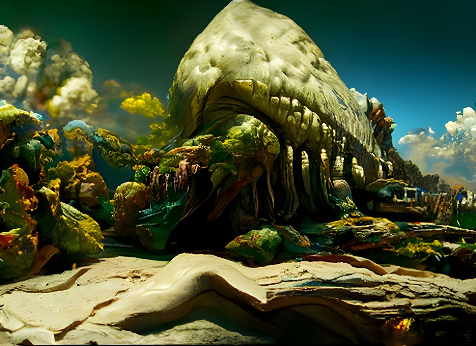 Full View of the Living Leviathan - AI Generated Artwork - NightCafe ...