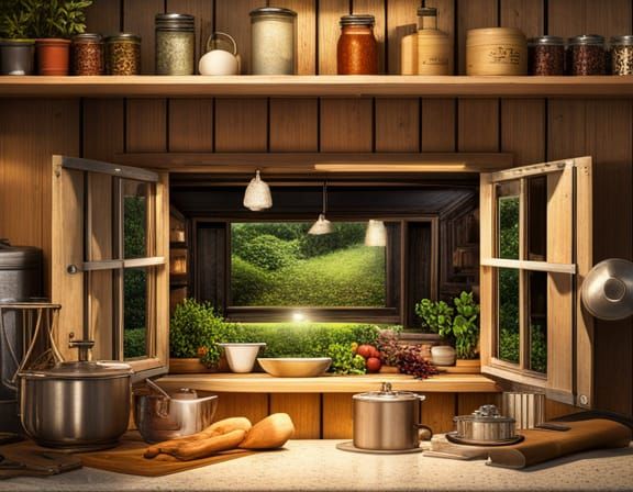 Kitchen Household Vintage Style - AI Generated Artwork - NightCafe Creator