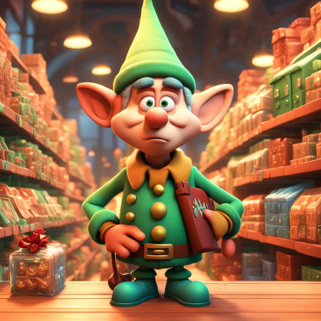 Worried Elf - AI Generated Artwork - NightCafe Creator