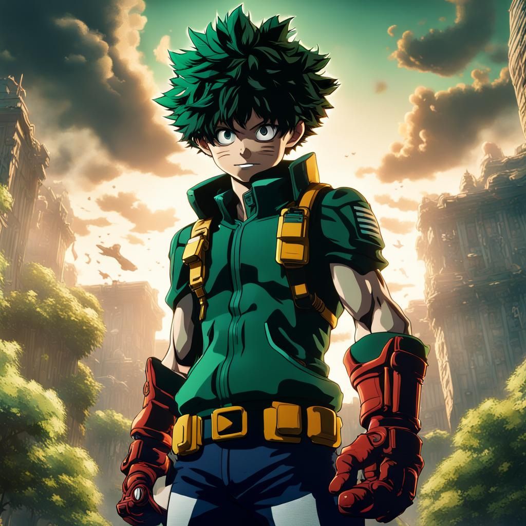 Deku Power My hero academia - AI Generated Artwork - NightCafe Creator