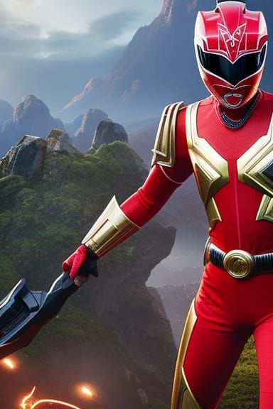 When I was growing up, I dreamed of being the Red Ranger - AI Generated ...