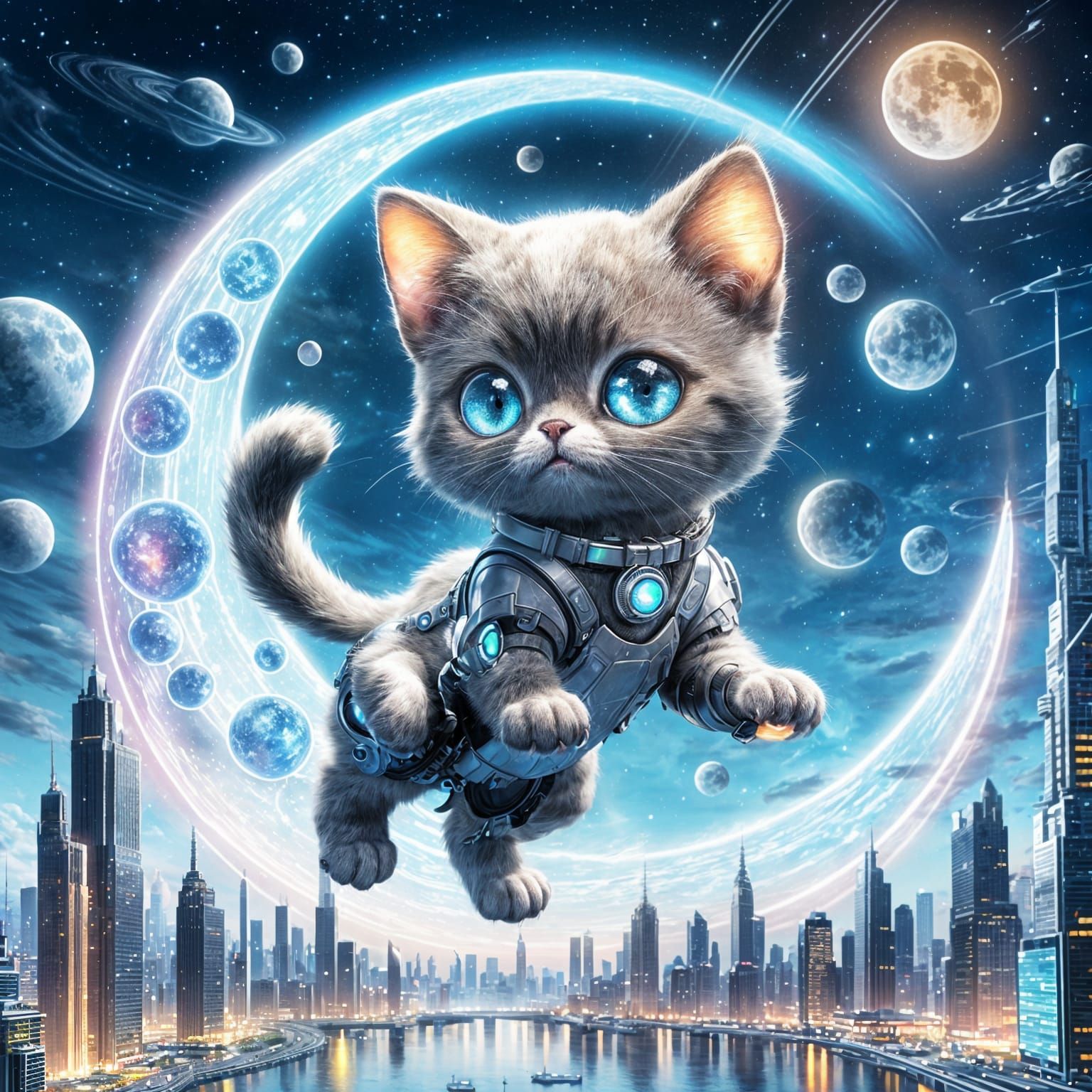 Astro Kitty is here to save the planet from hazardous waste