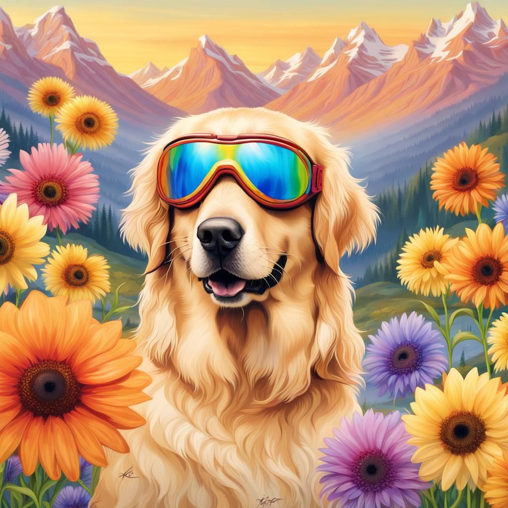 Golden Retriever - AI Generated Artwork - NightCafe Creator