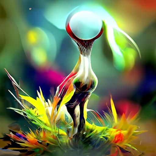mycelial alien creature - AI Generated Artwork - NightCafe Creator