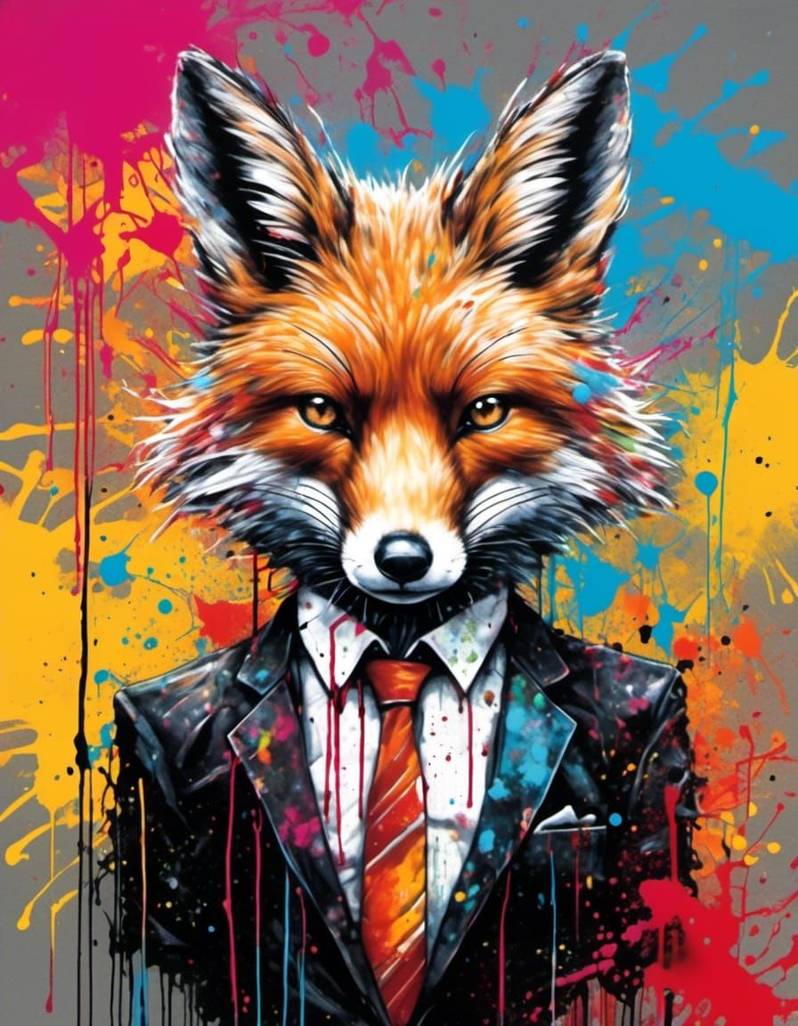 A funky fox - AI Generated Artwork - NightCafe Creator