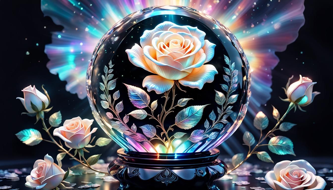 Plasma Rose - AI Generated Artwork - NightCafe Creator