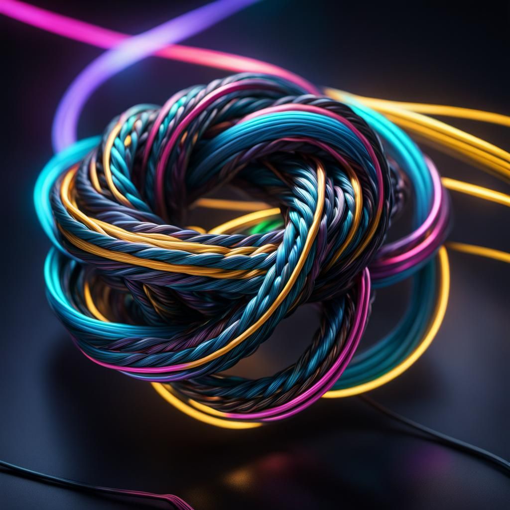 Untangle This - The Gordion Cable - AI Generated Artwork - NightCafe ...