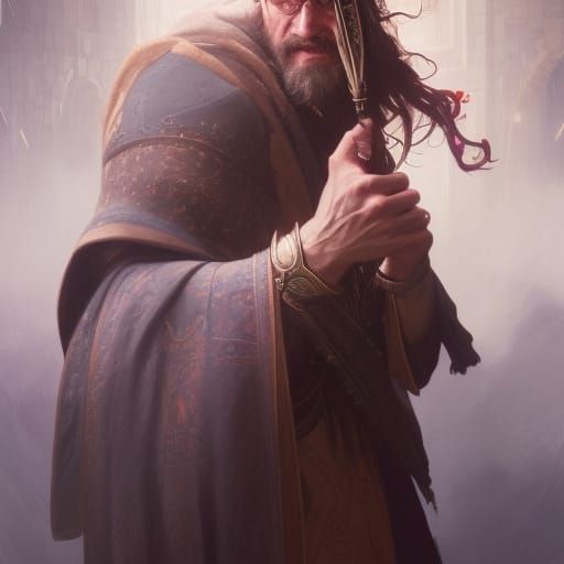 Tim the enchanter ; hyperdetailed ; photorealistic ; portrait, 8k ...