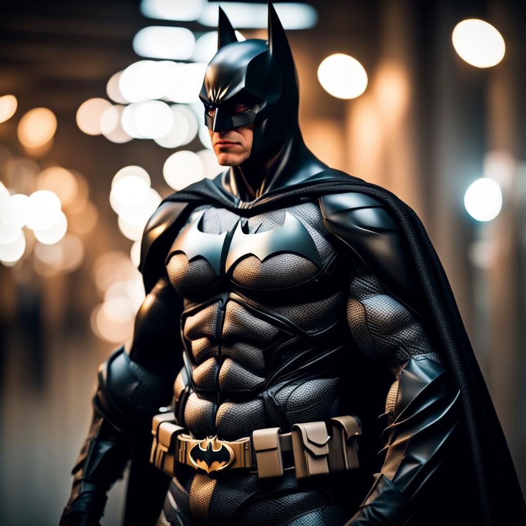 Batman wearing black lace and leather. Photorealistic. Hd. 4k - AI ...