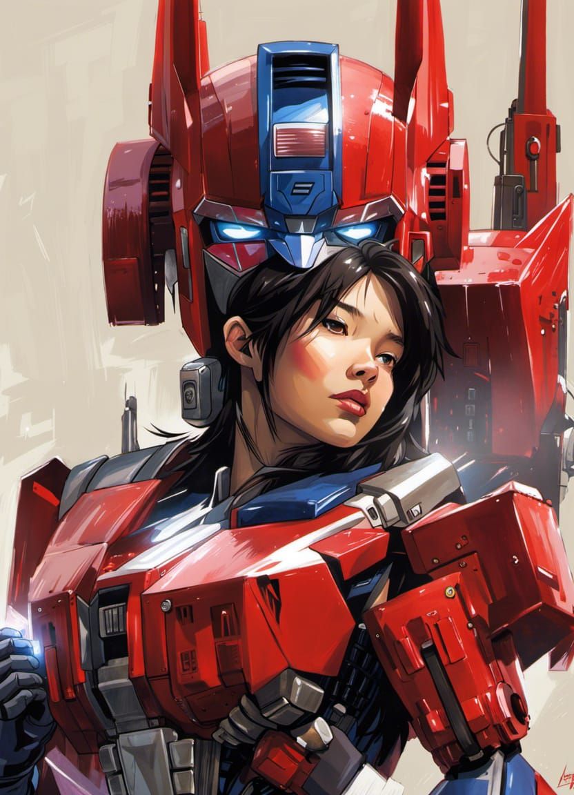 Transformers Lady - AI Generated Artwork - NightCafe Creator