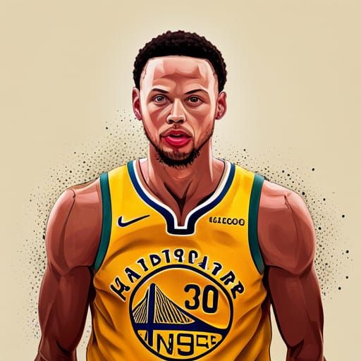 portrait of Steph Curry - AI Generated Artwork - NightCafe Creator