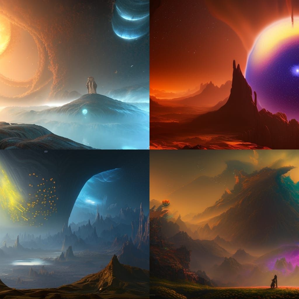The realms of nothingness - AI Generated Artwork - NightCafe Creator