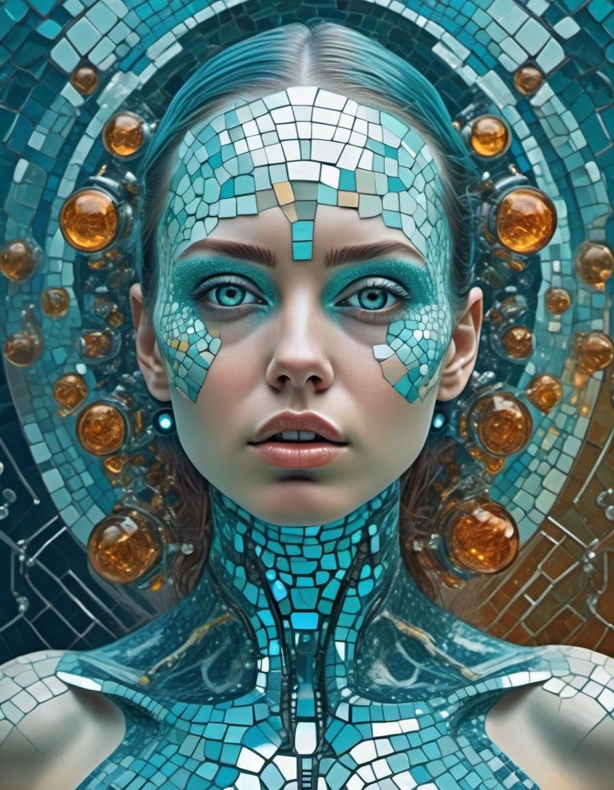 Mosaic Beauty - AI Generated Artwork - NightCafe Creator