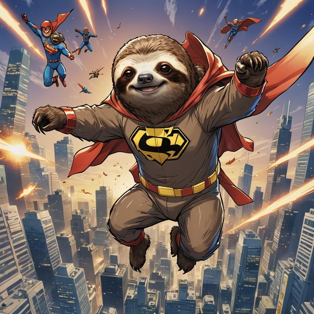 Super Sloth! - AI Generated Artwork - NightCafe Creator