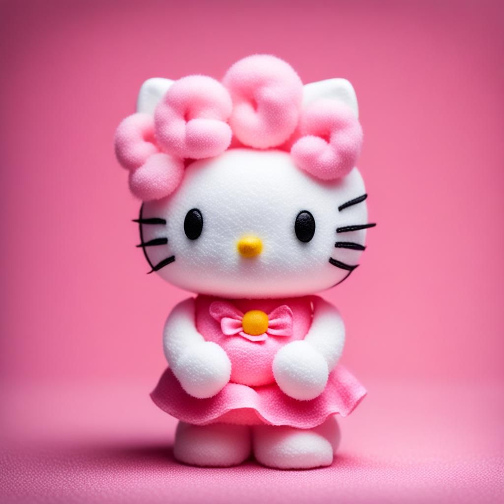 cotton candy hello kitty - AI Generated Artwork - NightCafe Creator