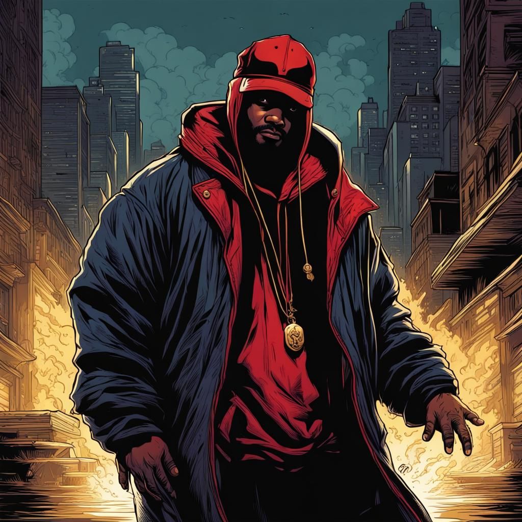 Ghostface Killah from Wu Tang - AI Generated Artwork - NightCafe Creator