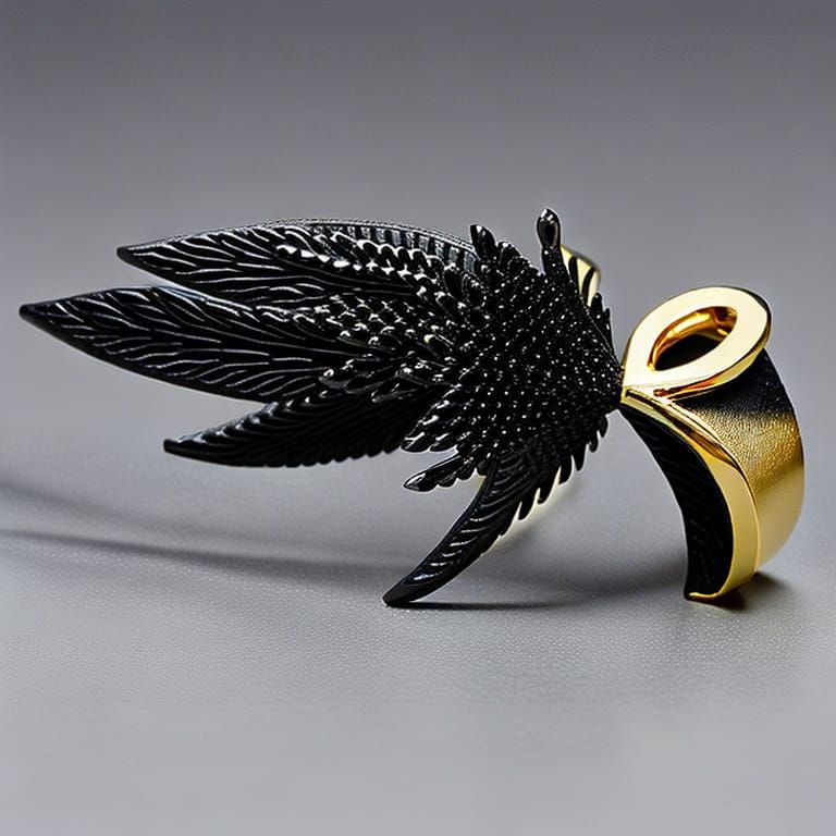 "malocchio hand"??? with spiked wristband, black - AI Generated Artwork ...