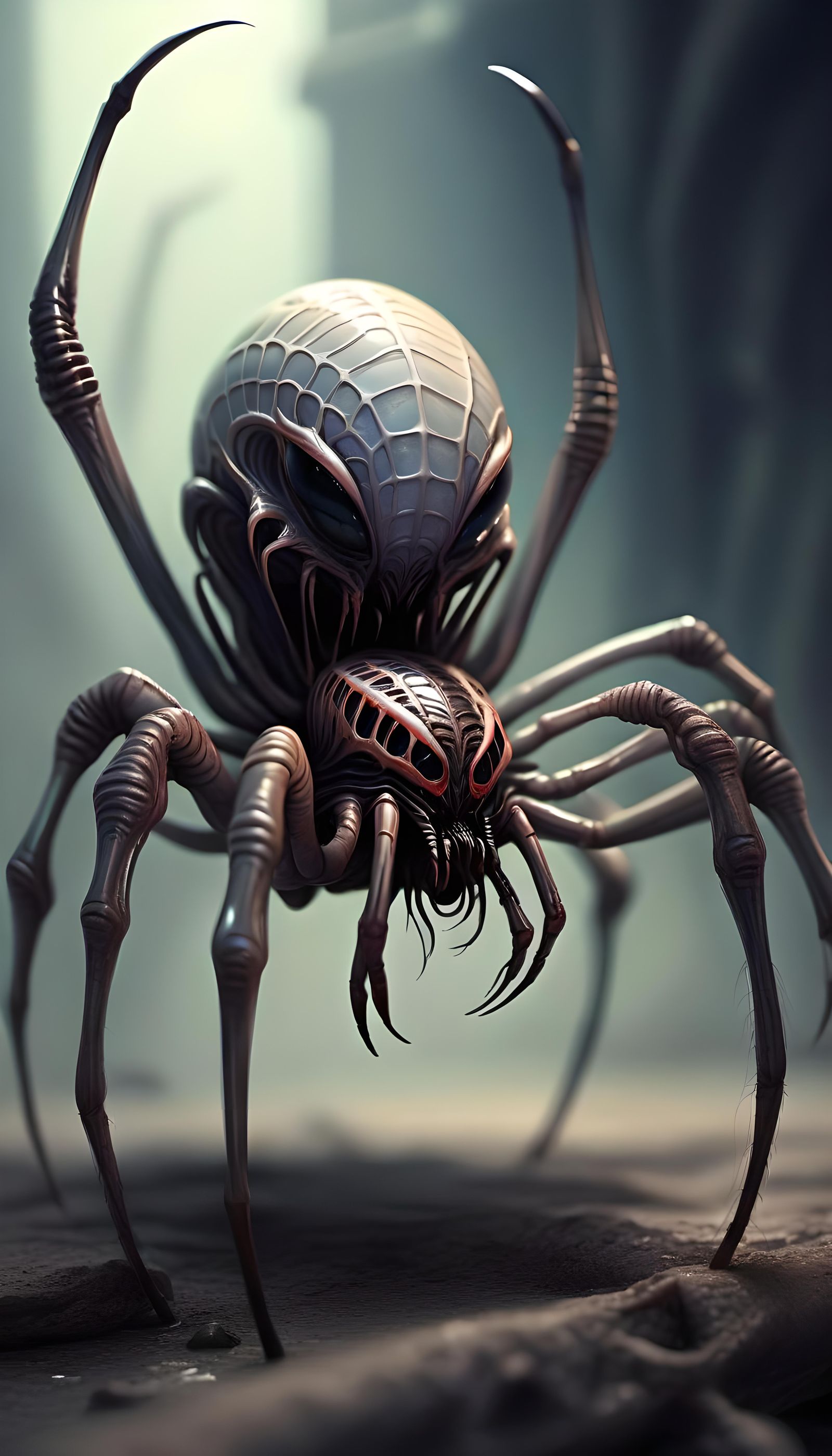 Alien Spider - AI Generated Artwork - NightCafe Creator