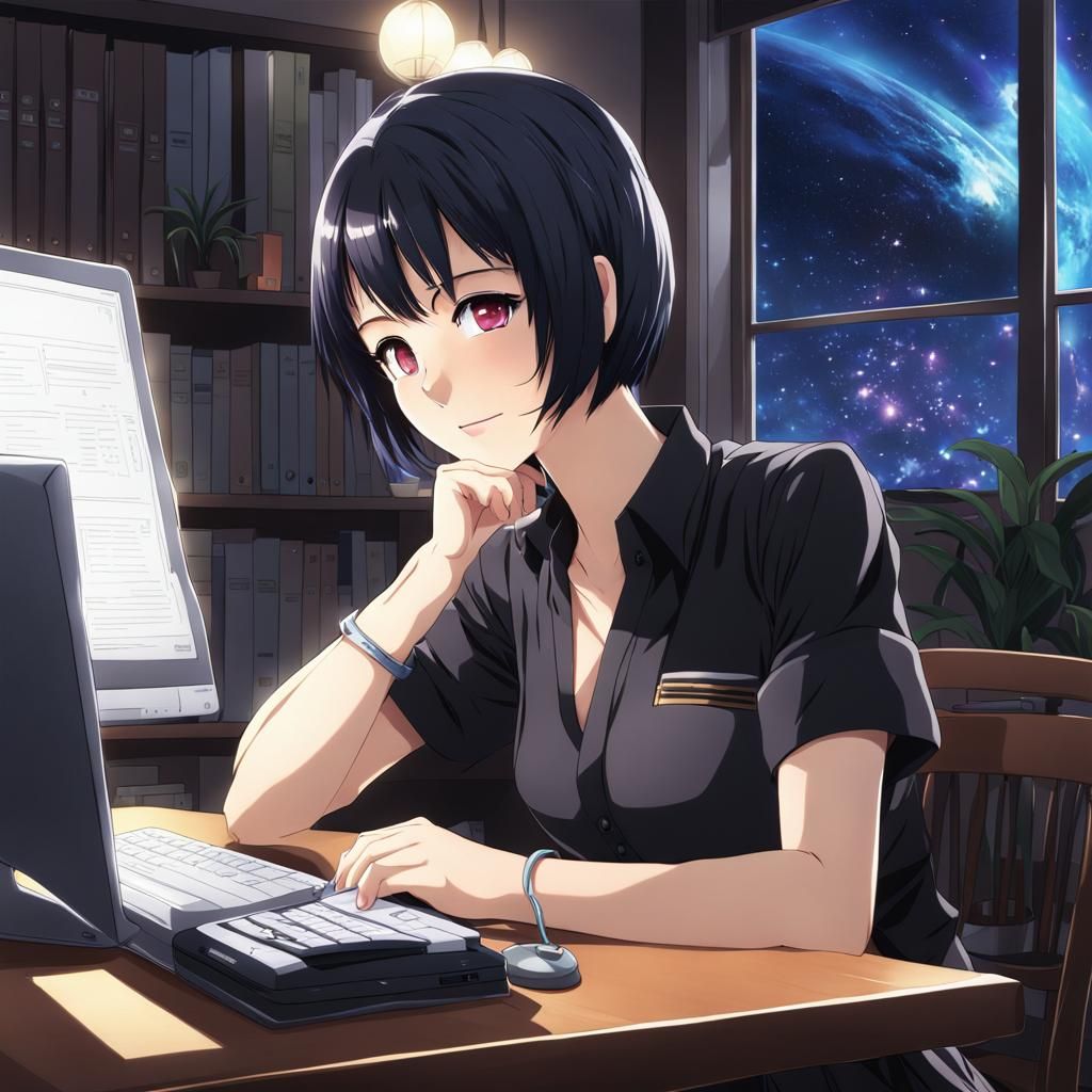 Moon checking Night Café - AI Generated Artwork - NightCafe Creator