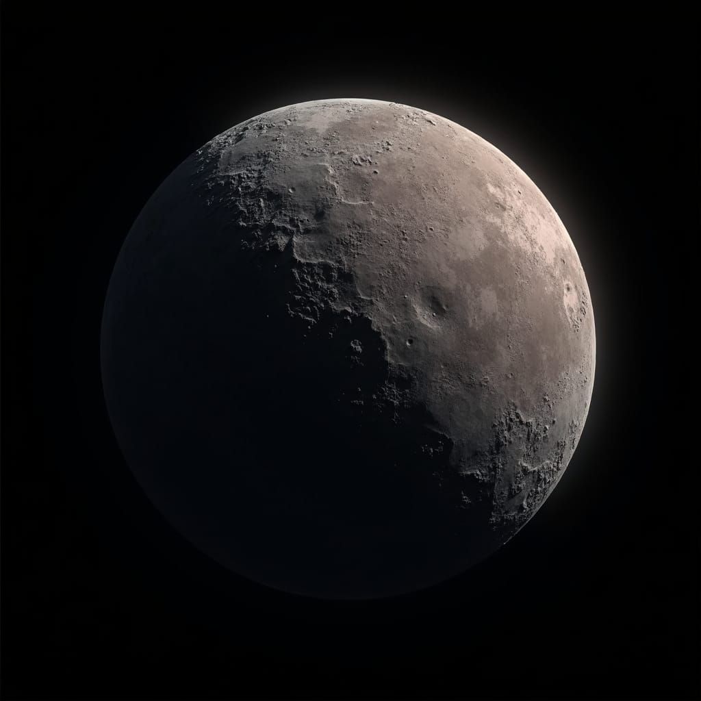 Photorealistic Image of Dwarf Planet Makemake - AI Art
