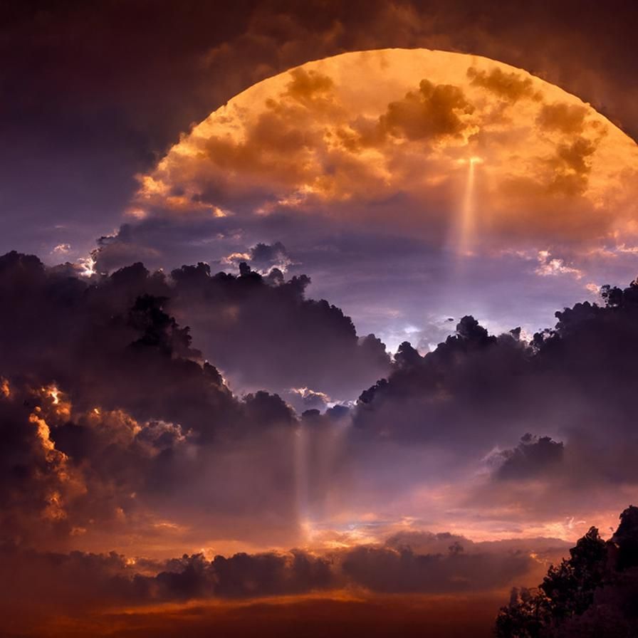 Lesser light to rule the night - AI Generated Artwork - NightCafe Creator