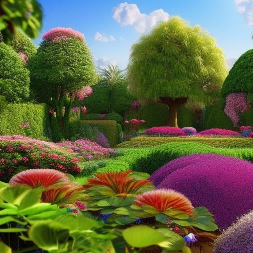 Garden 4 - AI Generated Artwork - NightCafe Creator