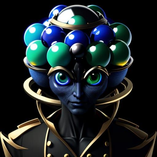 Ball-Brained - Whimsical Android with Oracle Ball Eyes