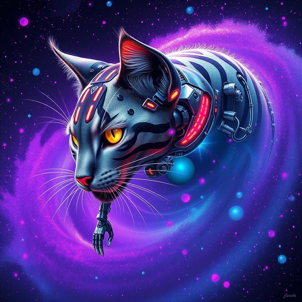 cosmic cyborg cat - cosmic cyborg cat