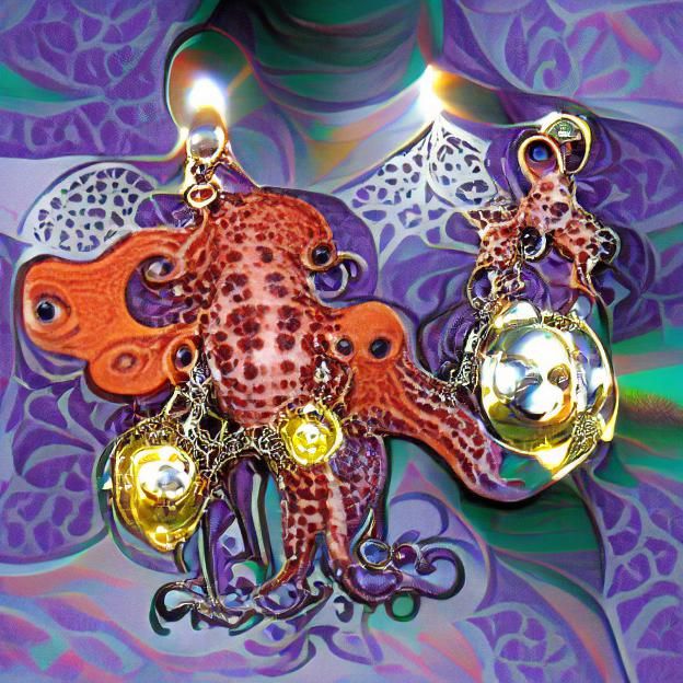 Octopus Disco Ball - AI Generated Artwork - NightCafe Creator