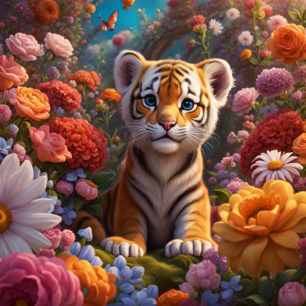 Garden cub - AI Generated Artwork - NightCafe Creator