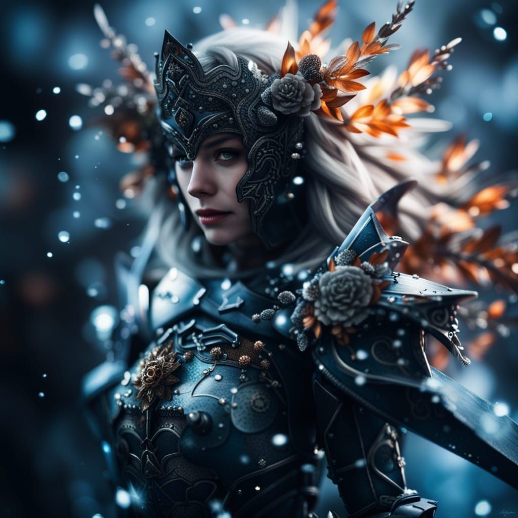 Fey Knight of the Winter Court - AI Generated Artwork - NightCafe Creator