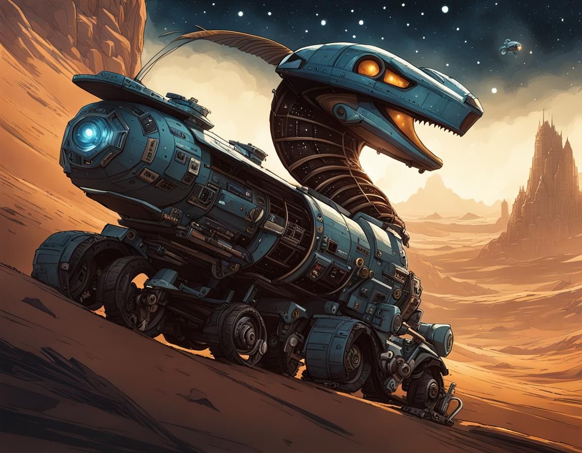 Snake Explorer Bot - AI Generated Artwork - NightCafe Creator