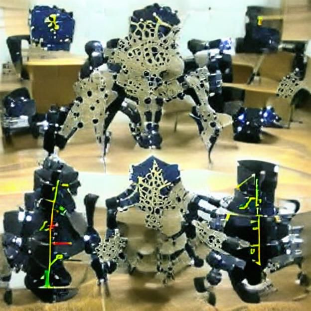 Fractal Robot Kinematics - AI Generated Artwork - NightCafe Creator