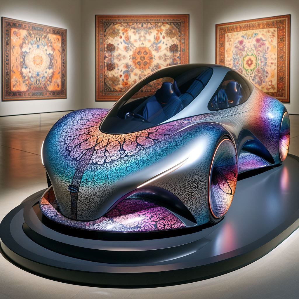 Concept car by Raqib Shaw - AI Generated Artwork - NightCafe Creator