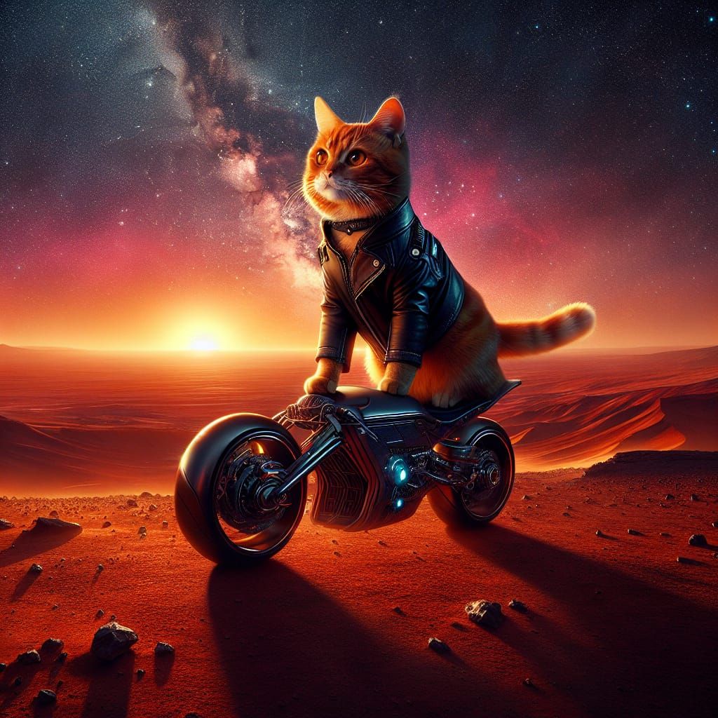 Orange Rider I - AI Generated Artwork - NightCafe Creator