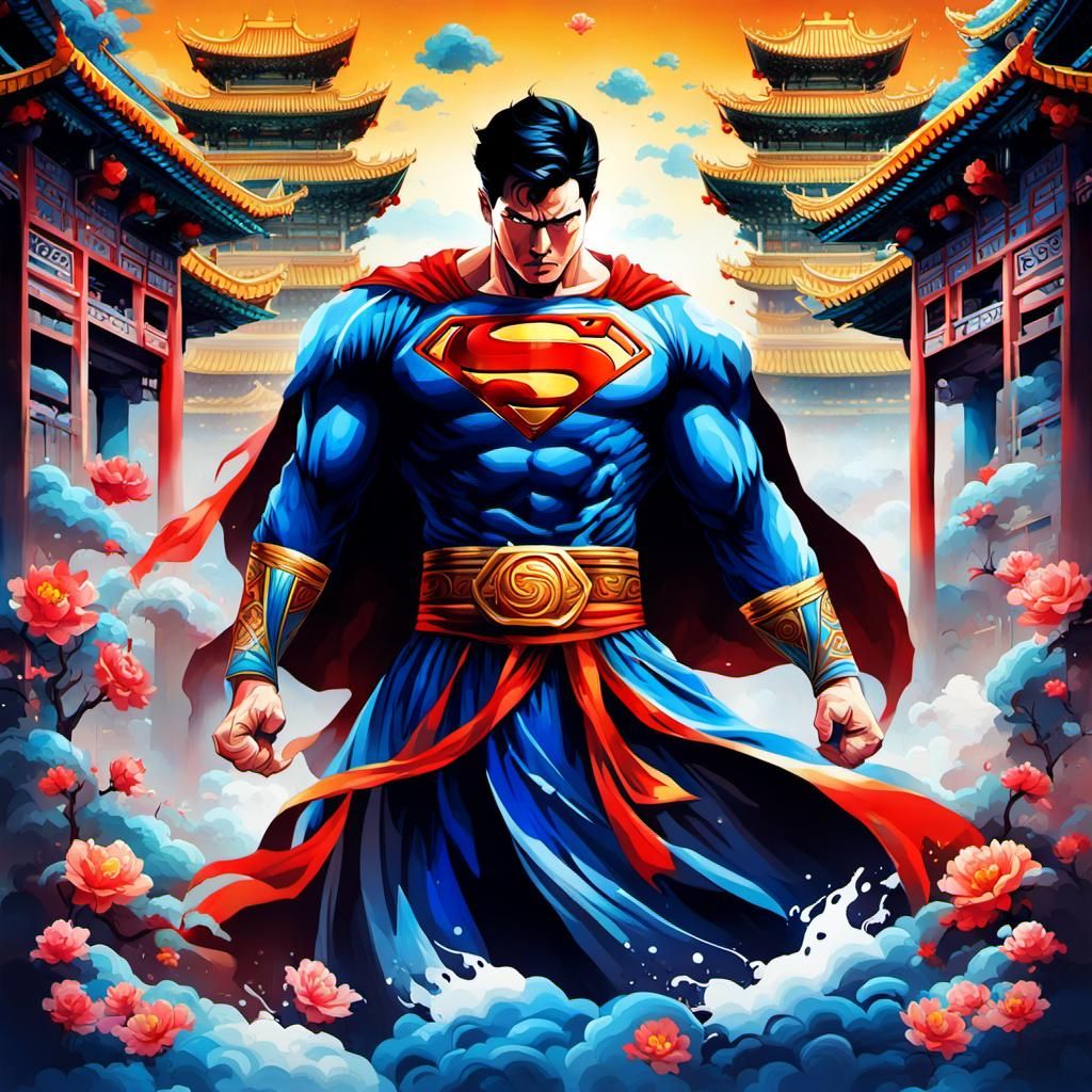 Concept Chinese style superman - AI Generated Artwork - NightCafe Creator