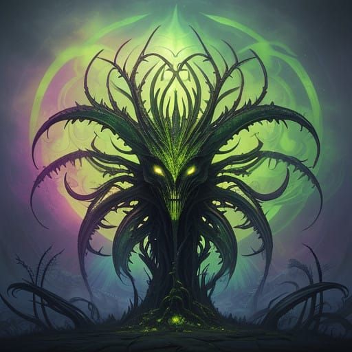 Alien carnivorous plant hybrid - Ethereal Alien Carnivore Em...
