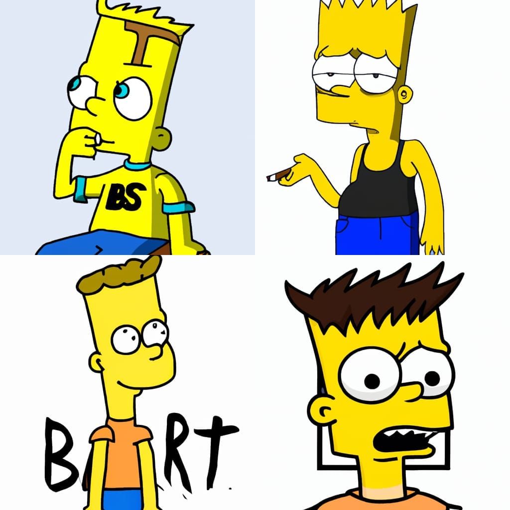Bart Simpson OC - AI Generated Artwork - NightCafe Creator
