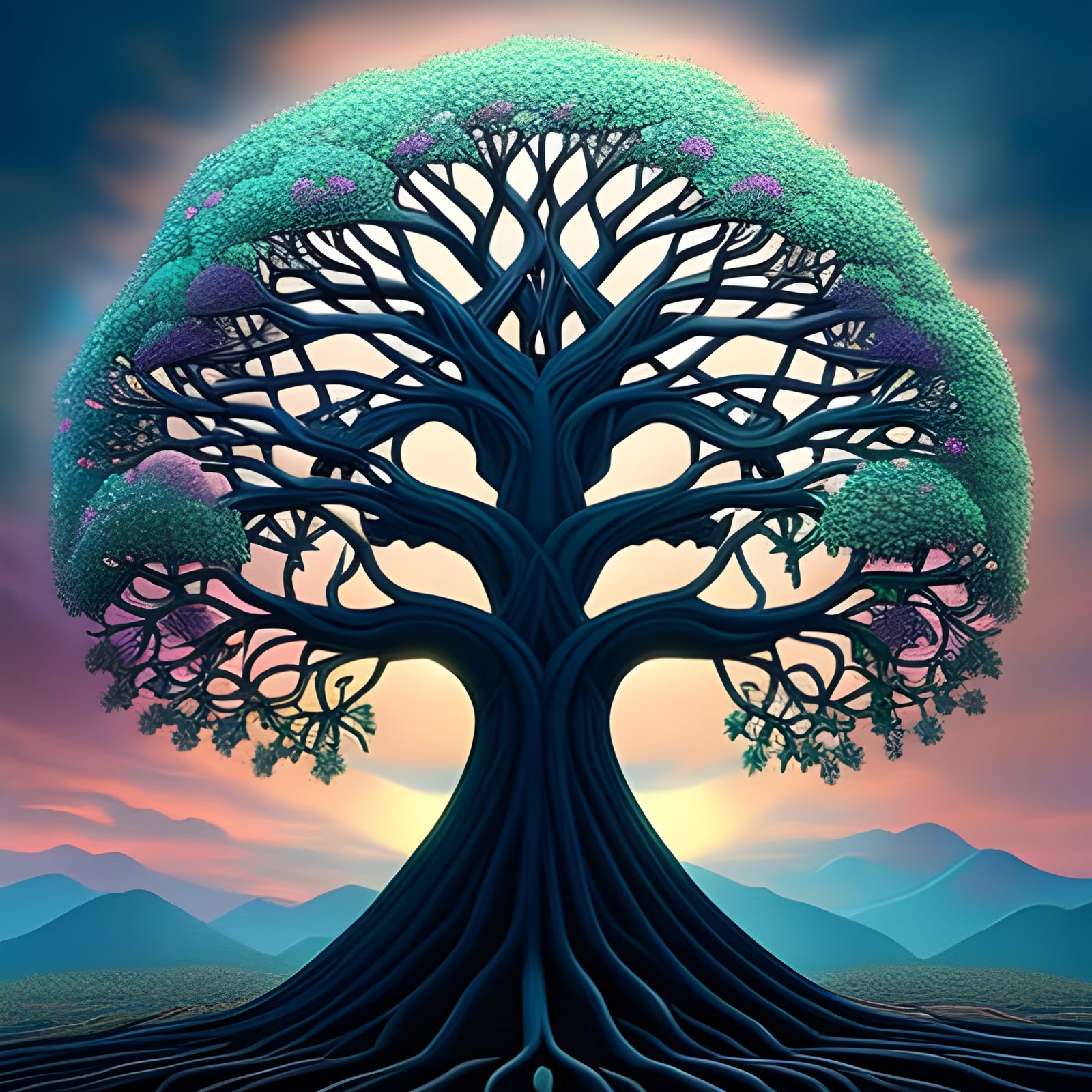 Tree of Life 2 inspired by @riyan - AI Generated Artwork - NightCafe ...