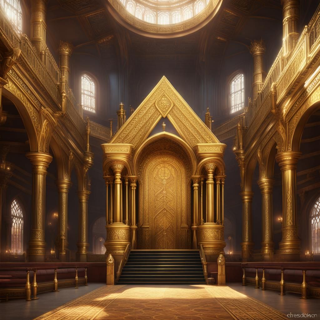 King Solomon Golden tabernacle - AI Generated Artwork - NightCafe Creator