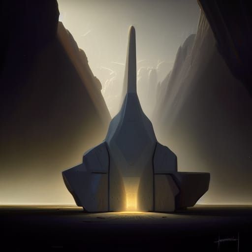 Luminoth Alien megalith light energy conduit Alien architecture ...