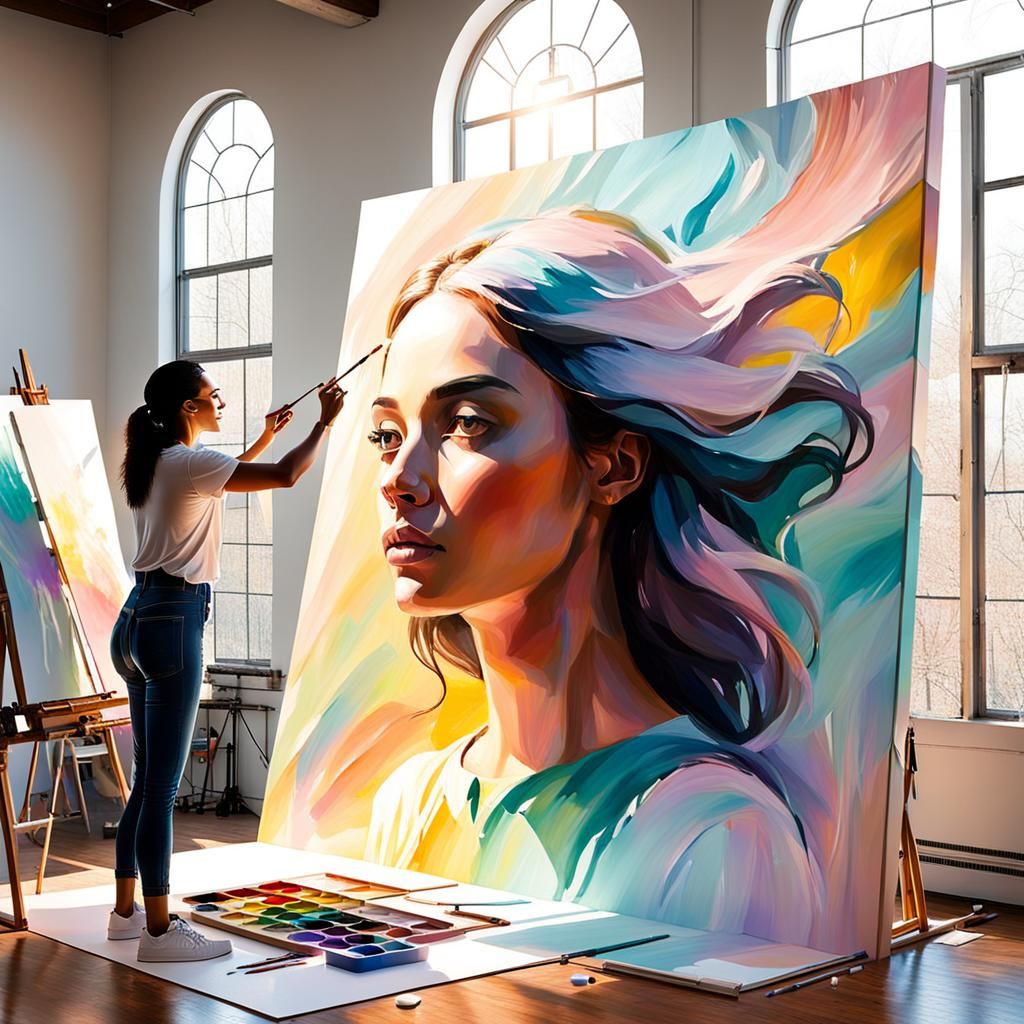 Self Portrait - AI Generated Artwork - NightCafe Creator