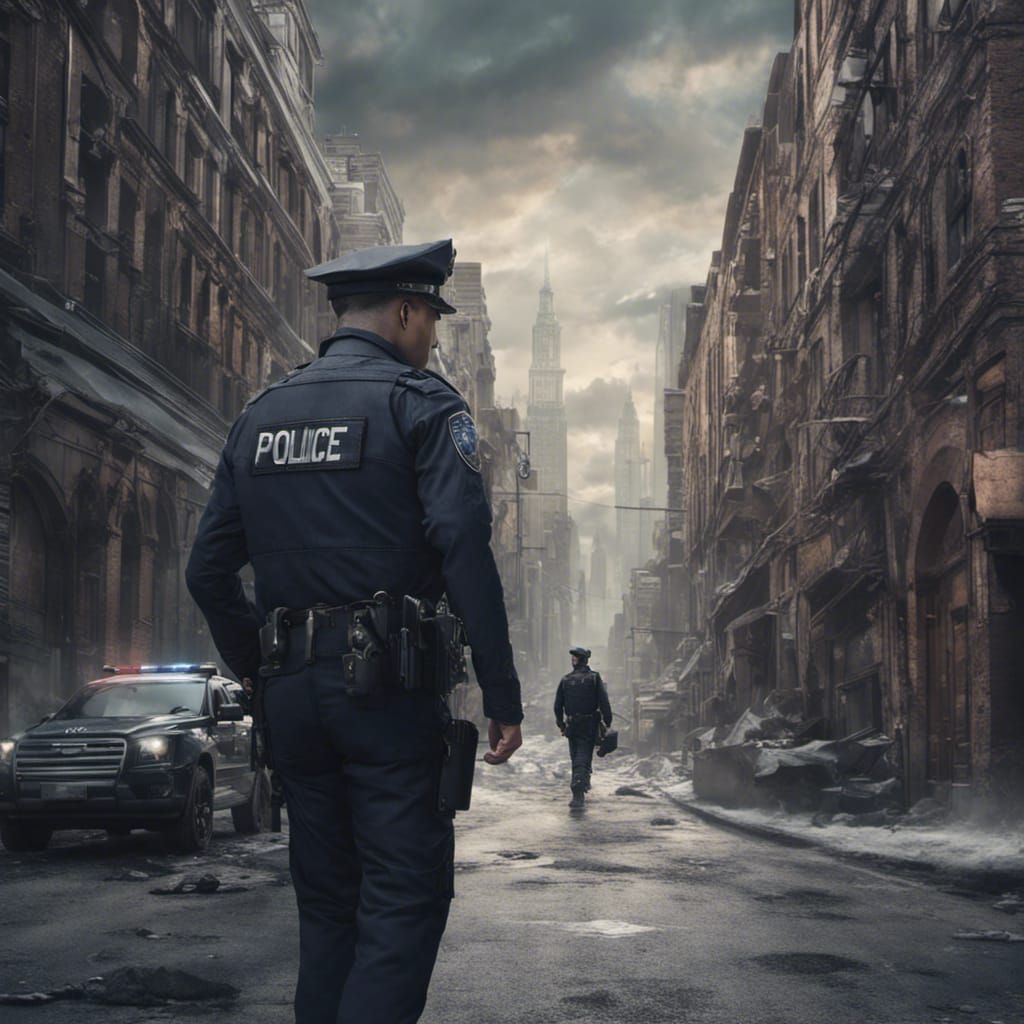 Police on Patrol - AI Generated Artwork - NightCafe Creator