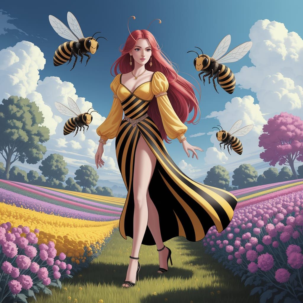 The Bee Princess, Dazzlia - Bee Princess in Vibrant Fields