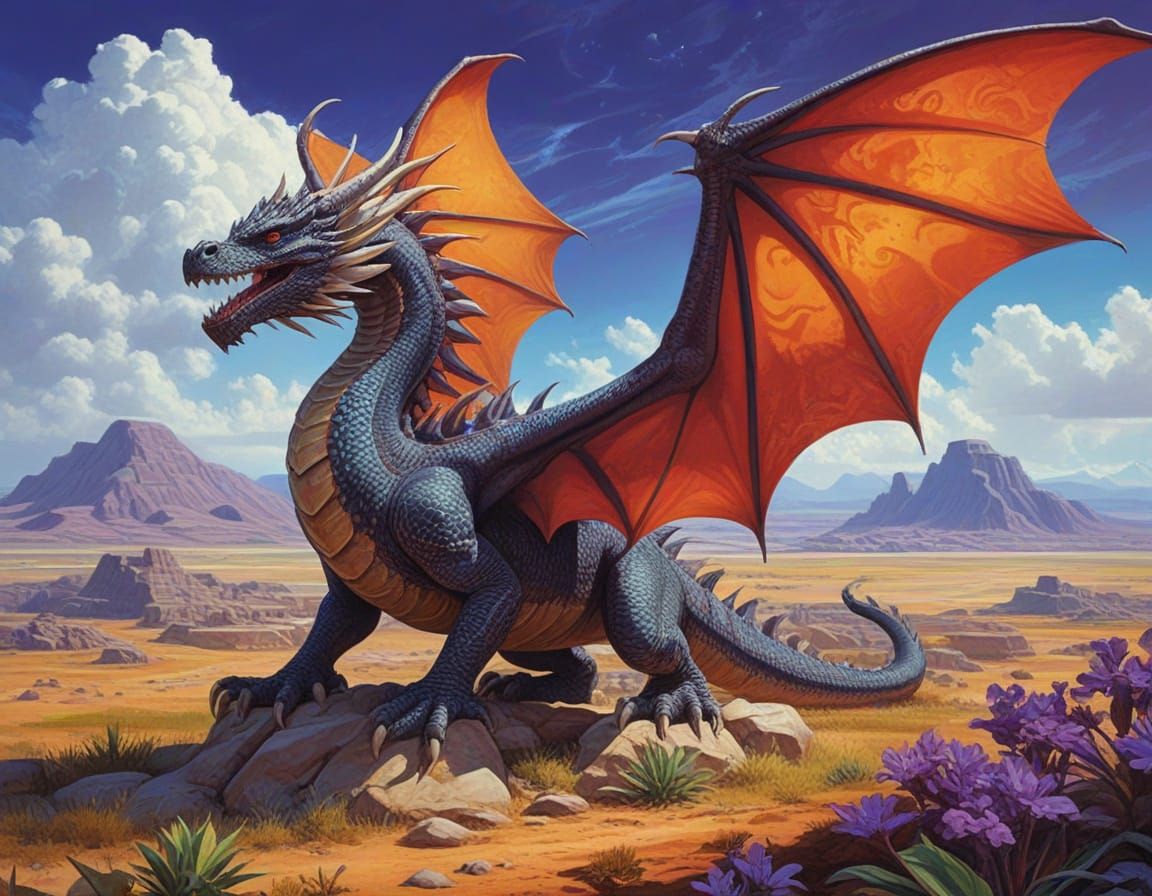 world 1 - style of Julie Bell, - Cosmic Dragon Weyr in Dark ...